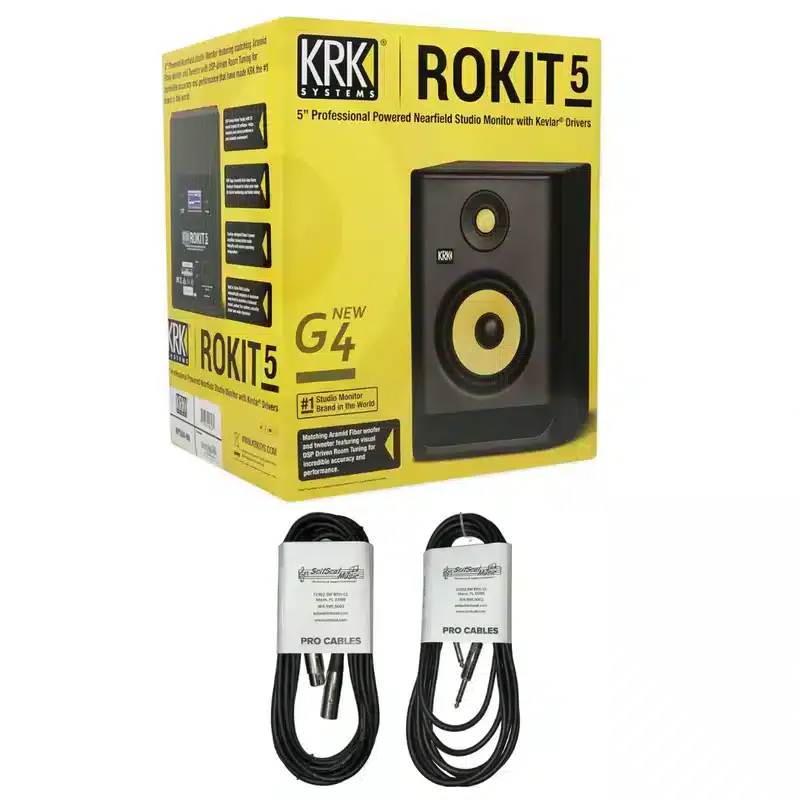 KRK RP5 Rokit 5 G4 2-Way Active Studio Monitors Quality
